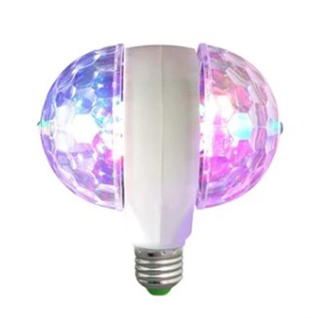Bec Disco LED RGB Cu Adaptor Pentru Priza EDAR, Lumina Calda ...