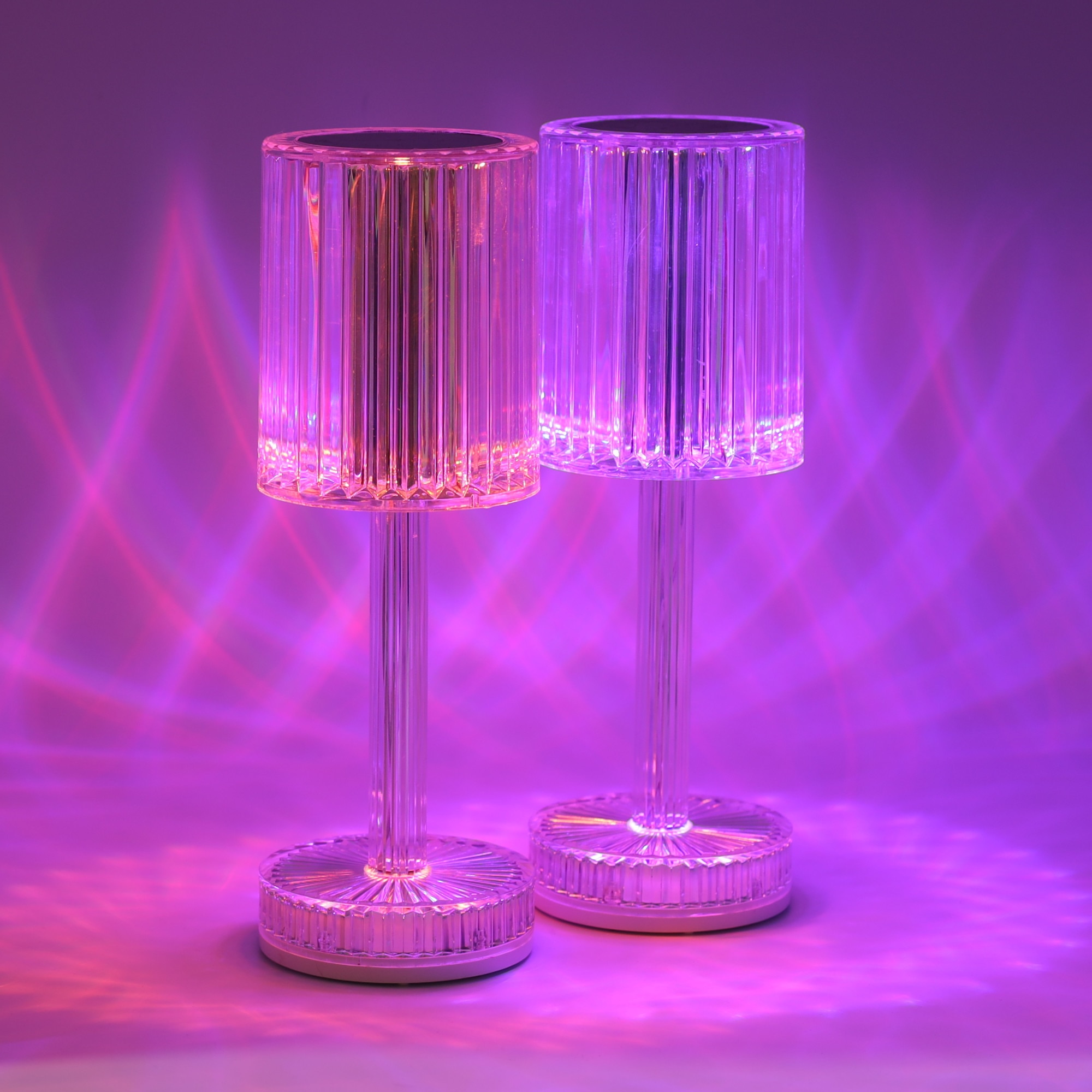 Set 2 Veioze Ambientale LED "Aurora" - cu Control Tactil 3 Temperaturi ...