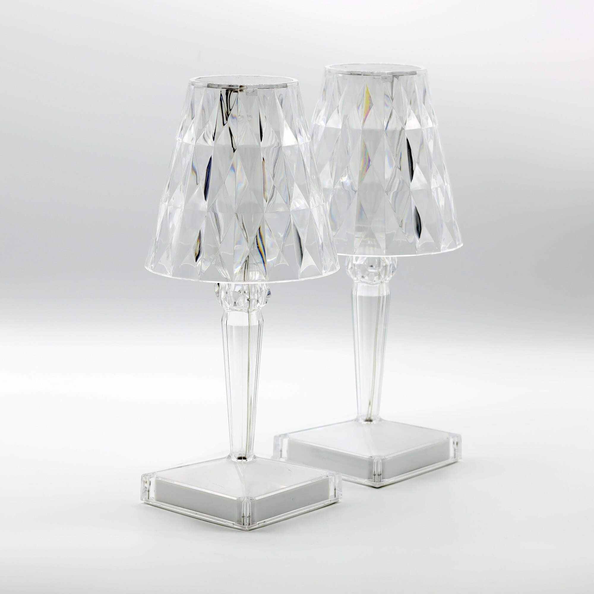 Set 2 Veioze Ambientale LED "Genova" - cu Control Tactil 3 Temperaturi ...