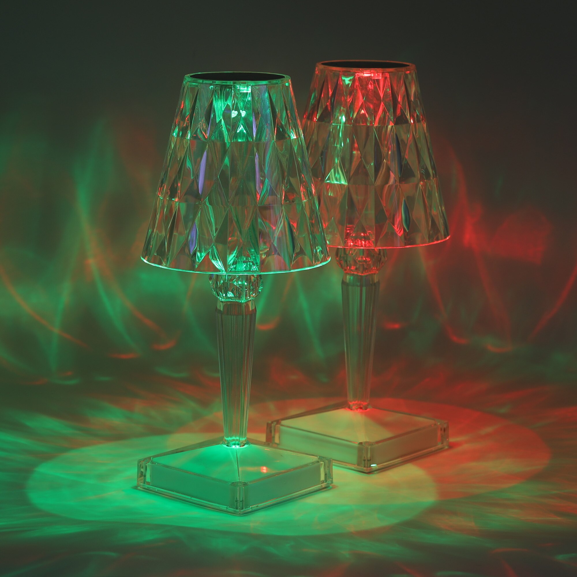 Set 2 Veioze Ambientale LED "Genova" - cu Control Tactil 3 Temperaturi ...