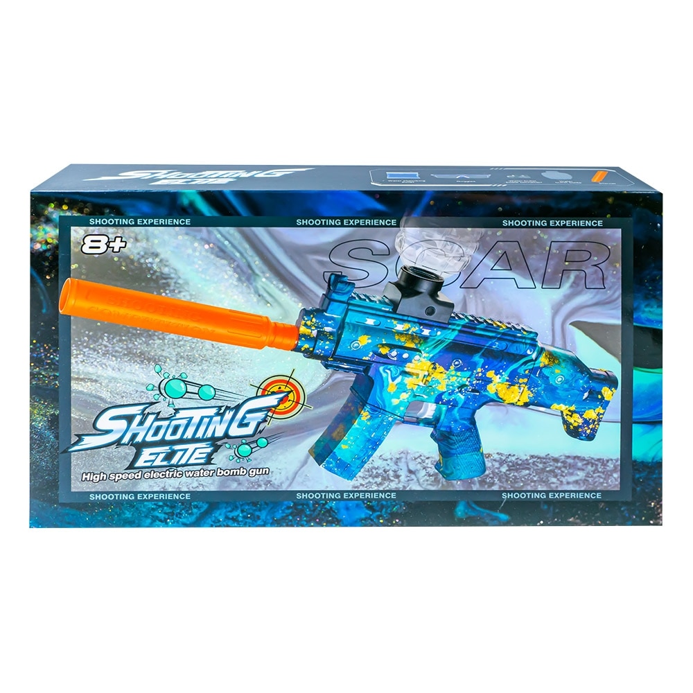 Pusca automata SCAR cu bile gel 7-8 mm, reincarcabil, accesorii incluse ...