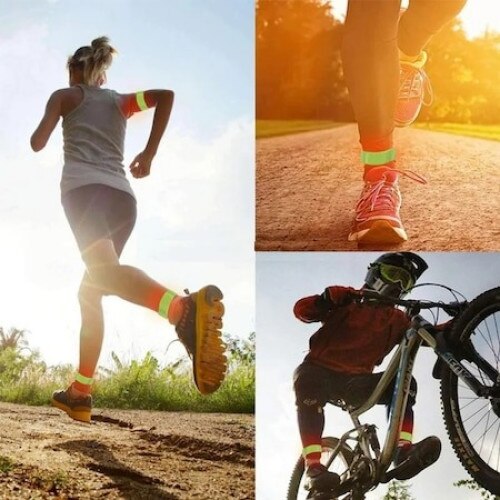 Светлоотразителна лента, жълта със самозаключваща се система, 40 x 3 cm ...