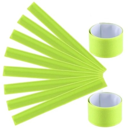 Светлоотразителна лента, жълта със самозаключваща се система, 40 x 3 cm ...