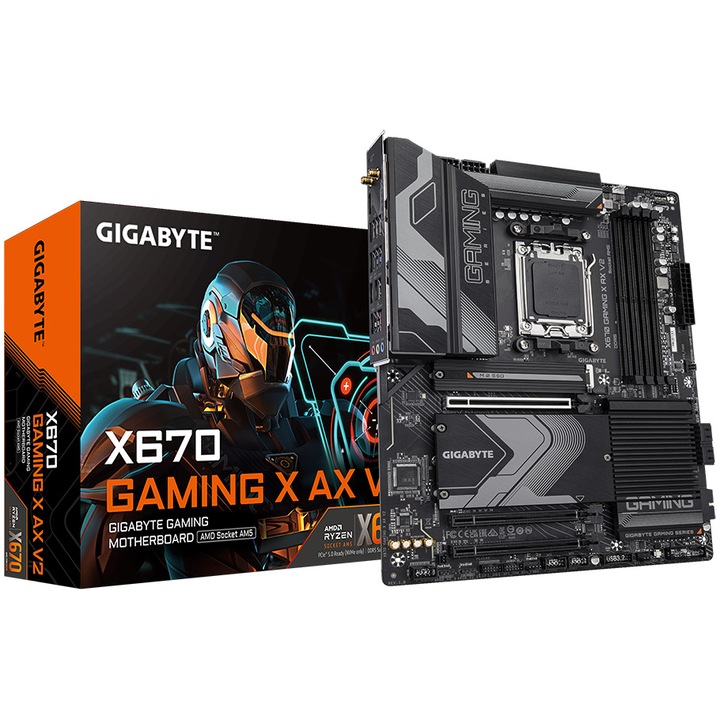 Placa de baza GIGABYTE X670 GAMING X V2, Socket AM5, ATX - eMAG.ro