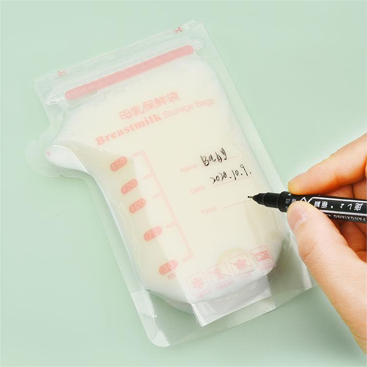 Set 30 pungi lapte matern, 250ml, Transparent - eMAG.ro