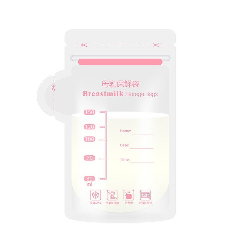 Set 30 pungi lapte matern, 250ml, Transparent - eMAG.ro
