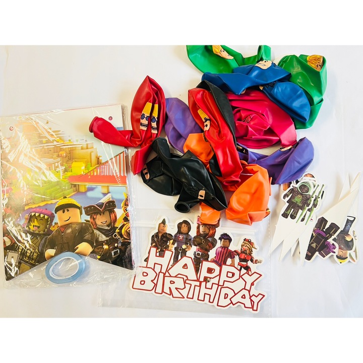 Set accesorii Roblox pentru petrecere AC WORKS, decoratiuni aniversare ...
