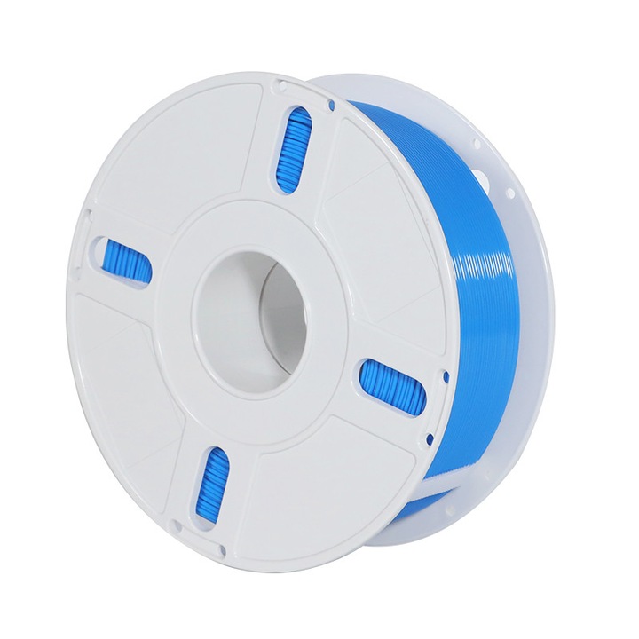 Rola filament albastru translucent PET-G special pentru litere si ...