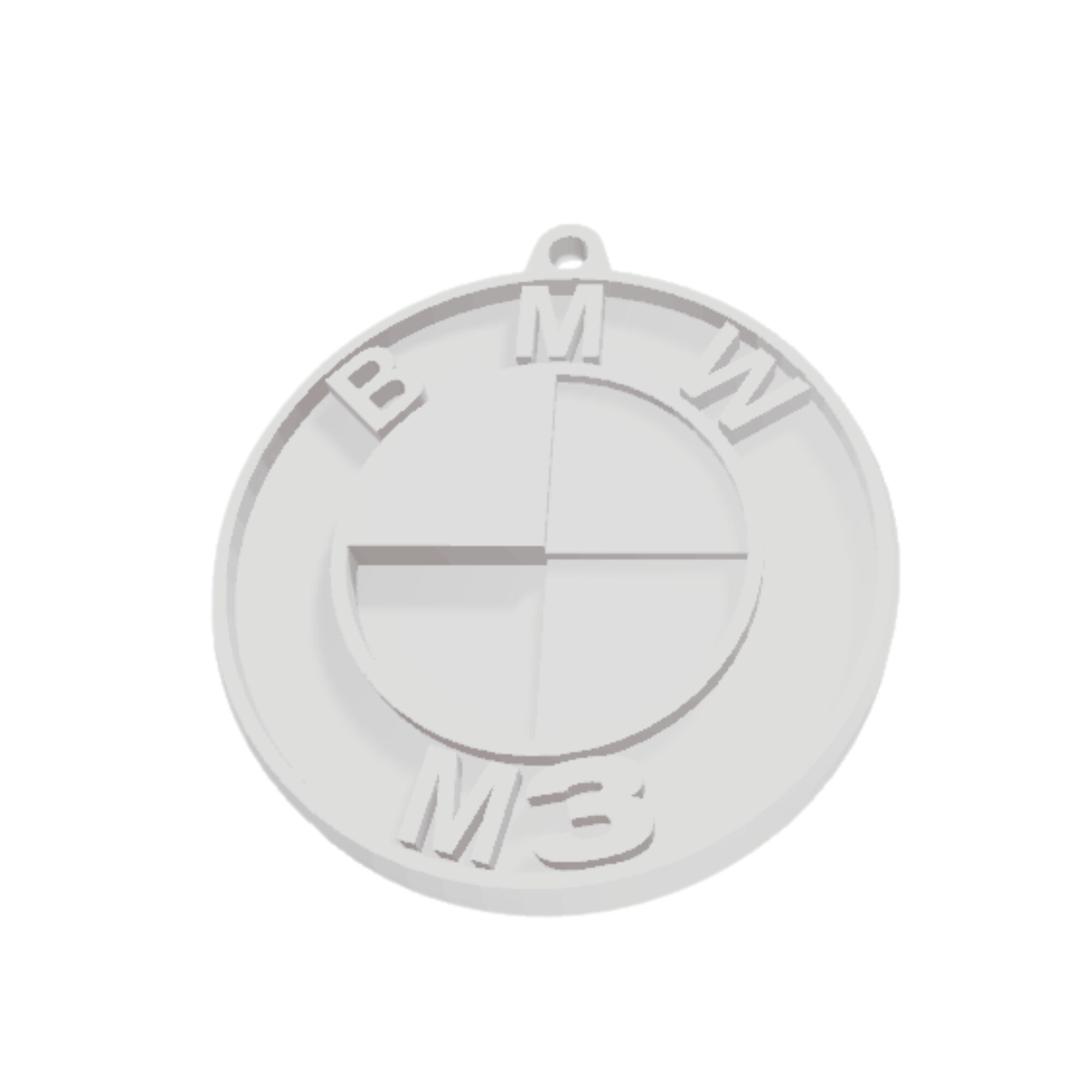 Breloc chei, "BMW", 50X 46 mm alb ivory - eMAG.ro