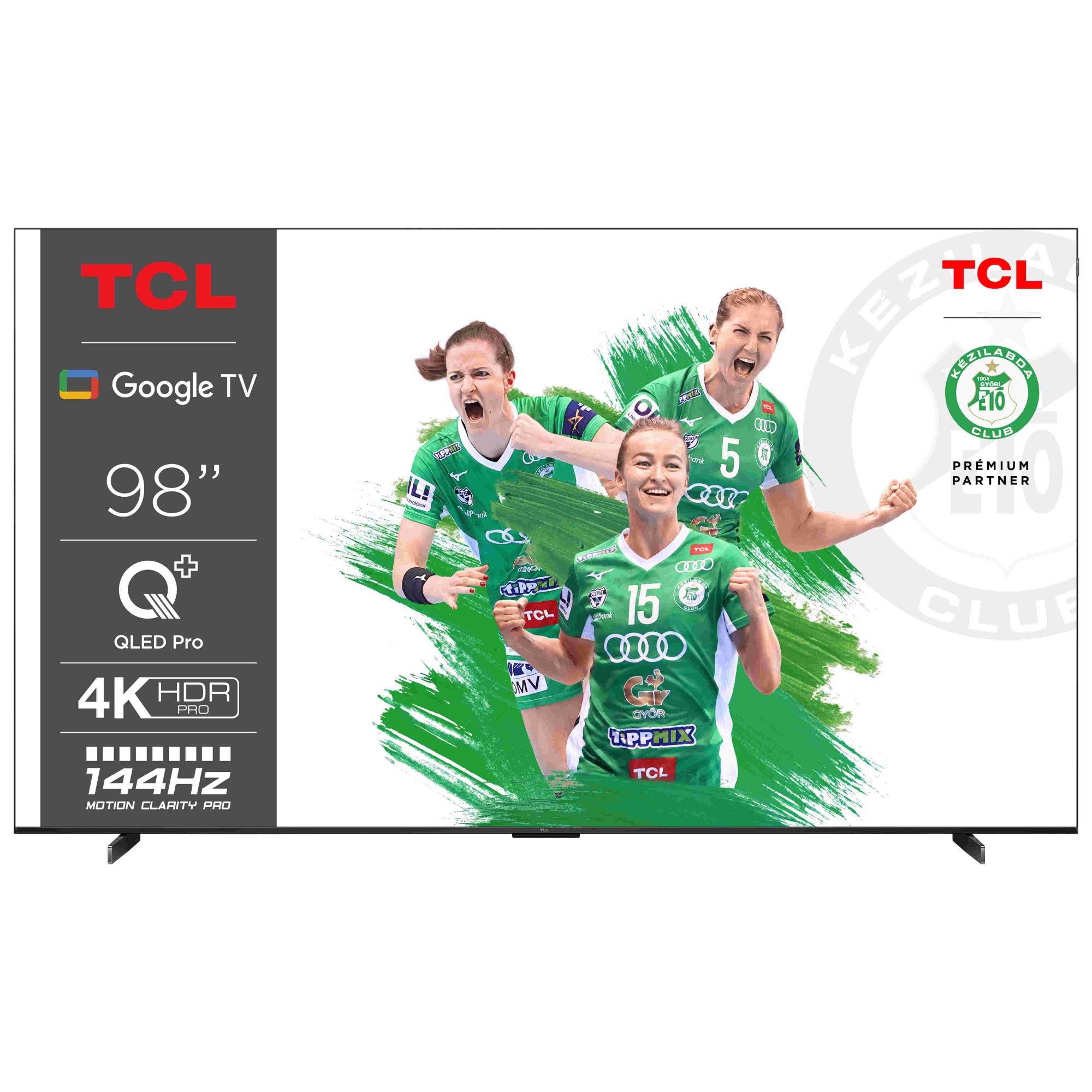 Televizor TCL QLED 98C655, 248 cm, Smart Google TV, 4K Ultra HD, 100Hz ...