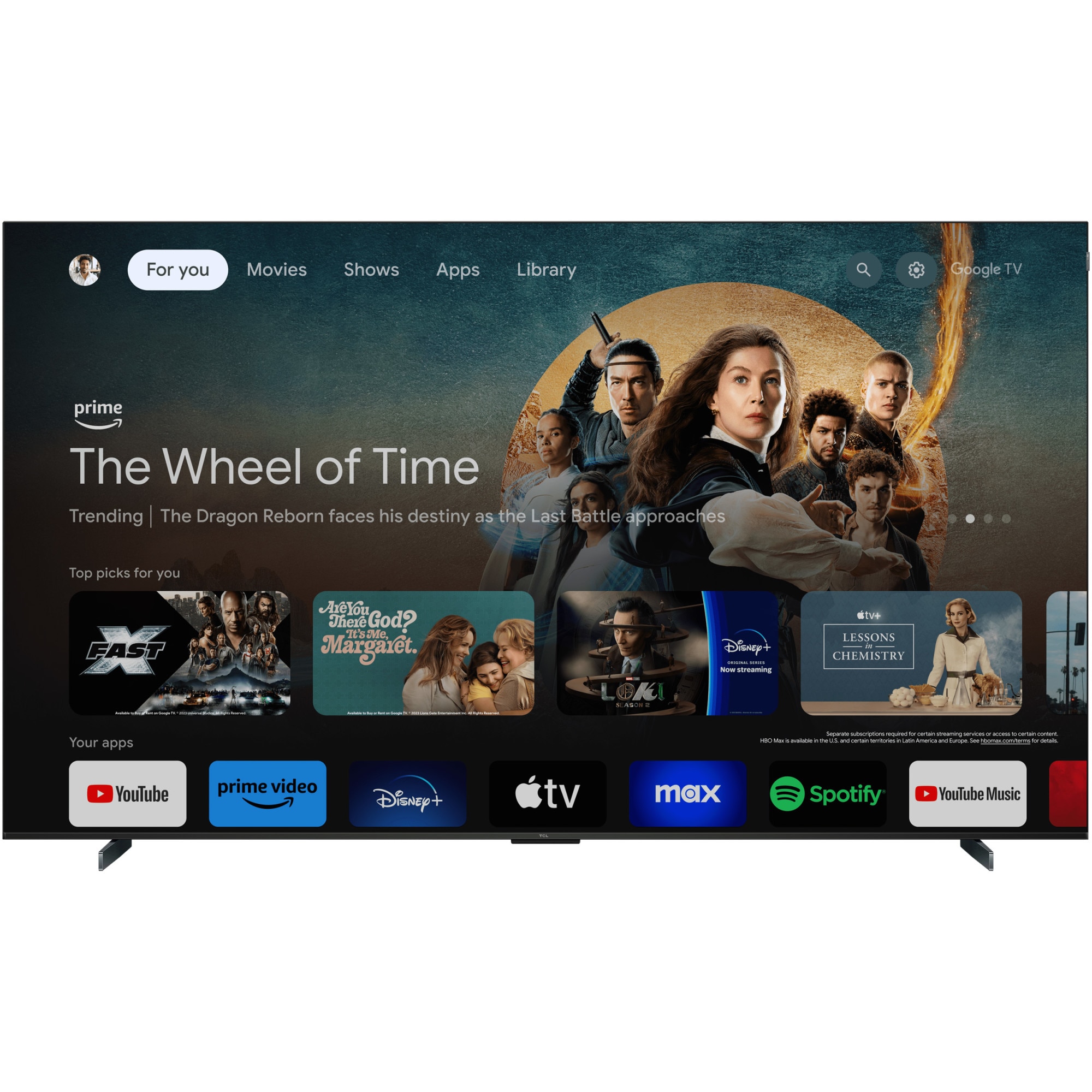 TCL 98C655 Smart LED Televízió, 248 cm, 4K,QLED, HDR, Google TV - eMAG.hu