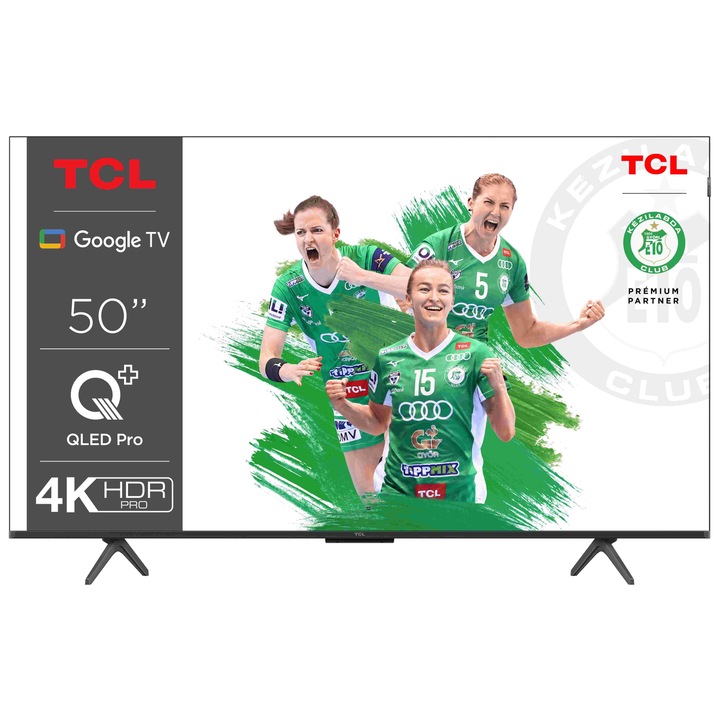 Televizor TCL QLED 50C655, 126 cm, Smart Google TV, 4K Ultra HD, Clasa ...
