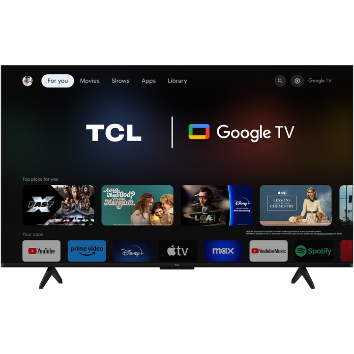 Телевизор TCL LED 50P755, 50" (126 см), Smart Google TV, 4K Ultra HD ...