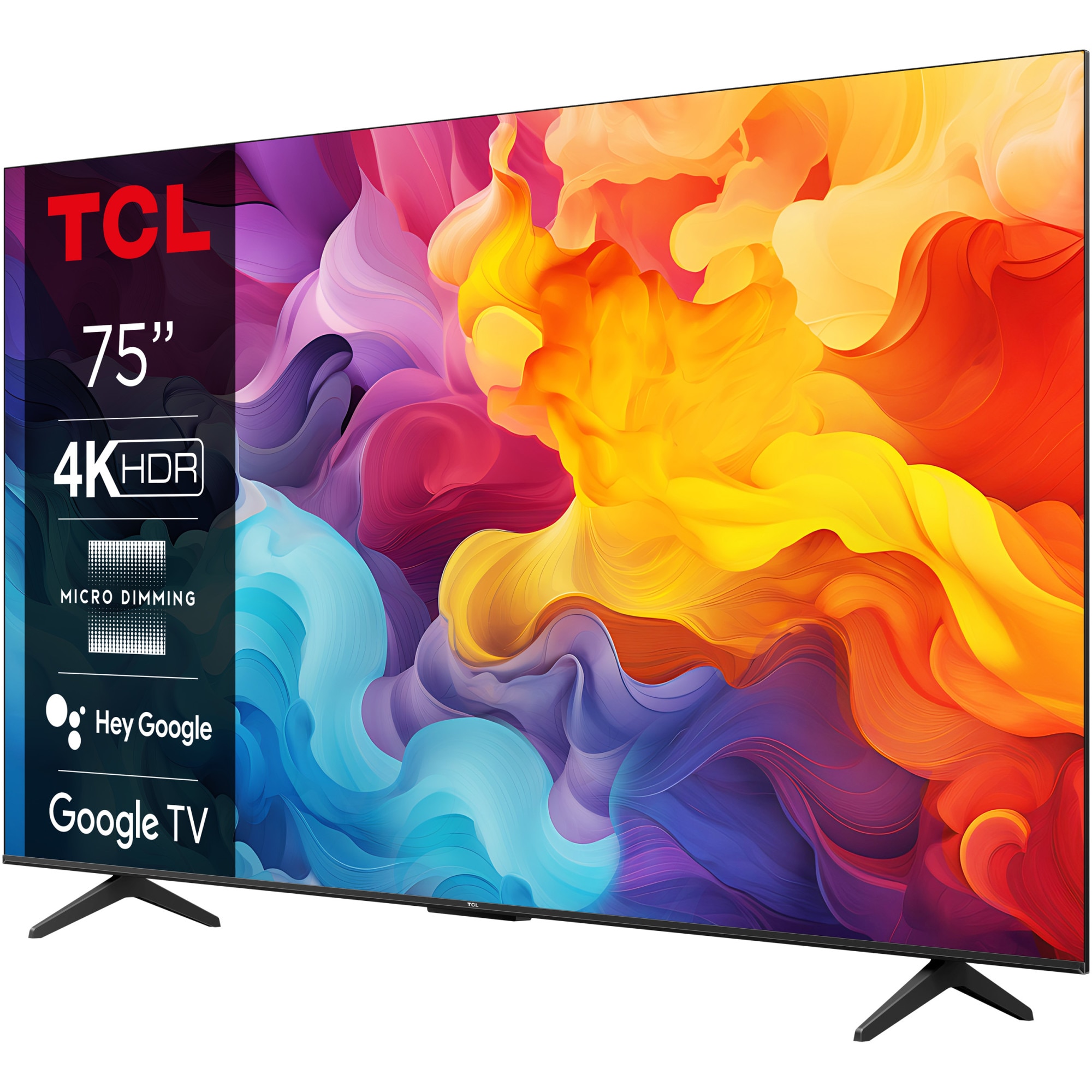 Телевизор TCL LED 75P655, 75" (189 см), Smart Google TV, 4K Ultra HD ...