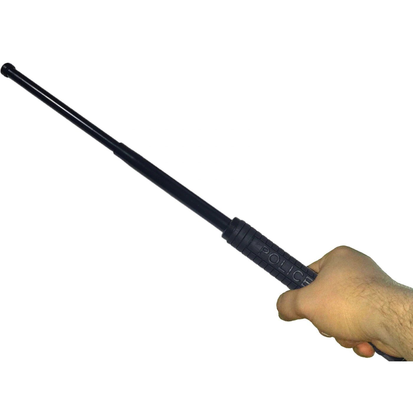 Baston telescopic din otel, Police, 50 cm, 3 sectiuni, husa, P1 - eMAG.ro