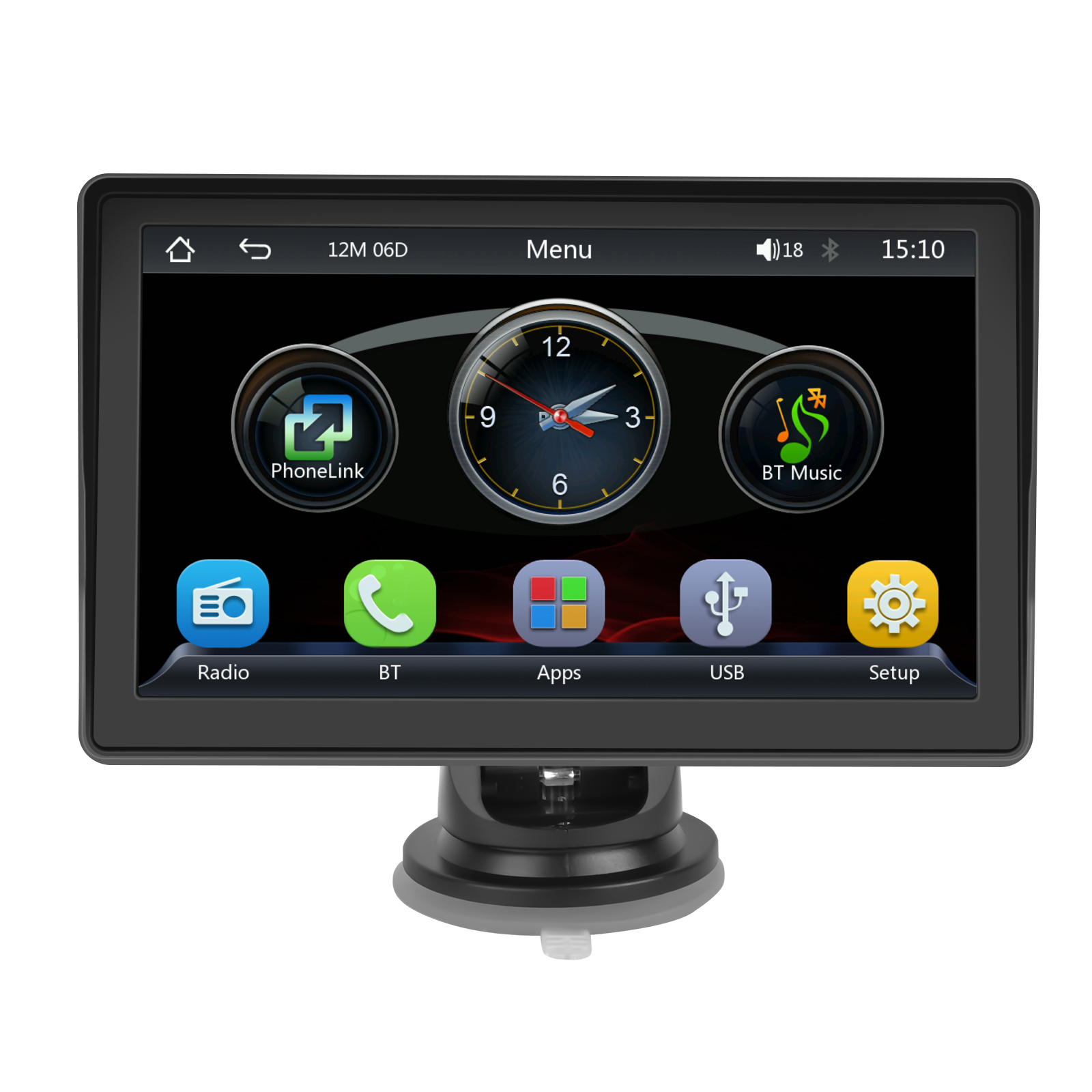 Navigatie universala portabila Wireless Carplay Android auto 7 inch cu ...