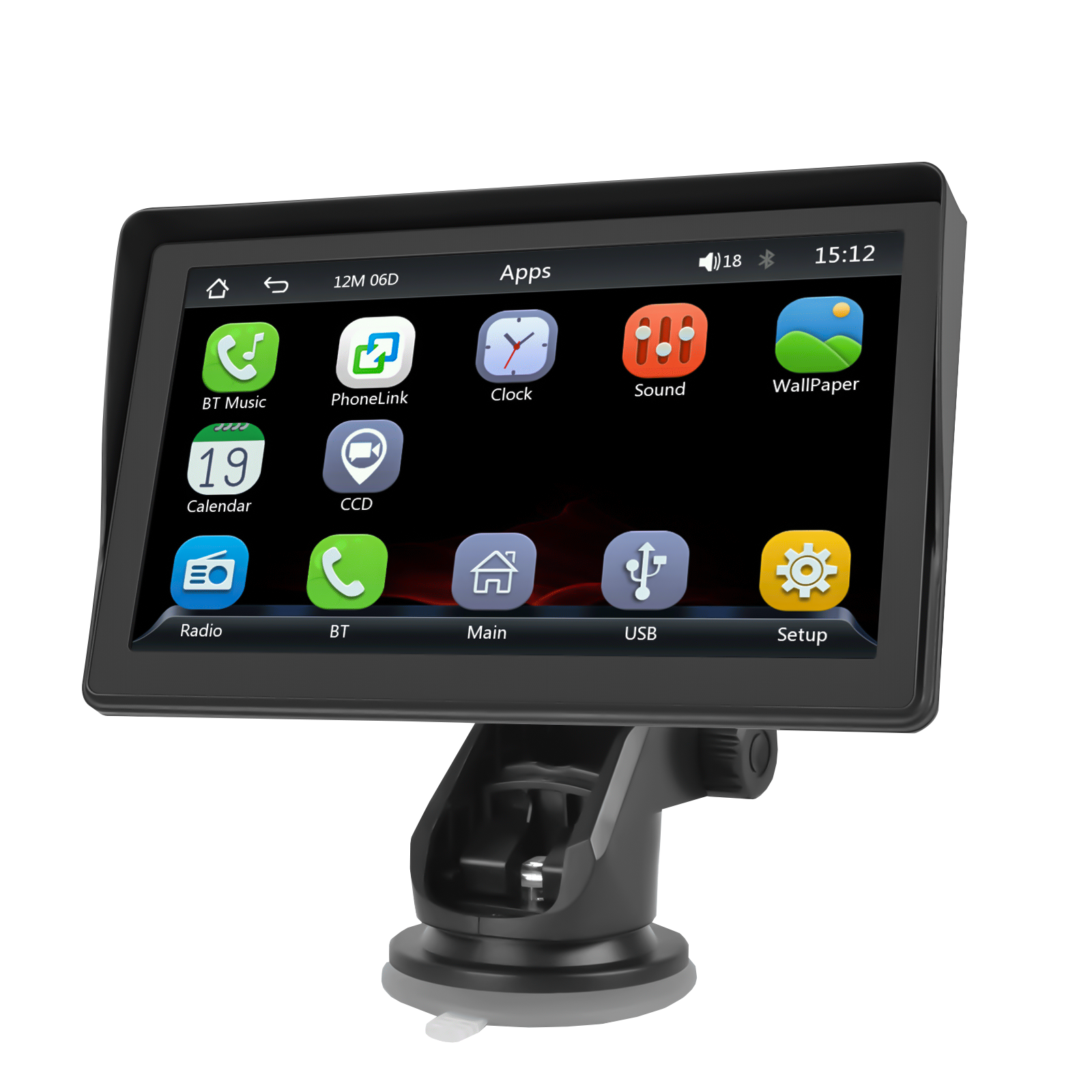 Navigatie universala portabila Wireless Carplay Android auto 7 inch cu ...