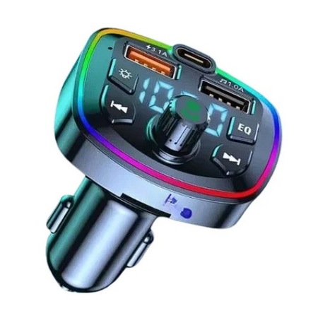 Modulator Bluetooth ALLISON A83D, 2 USB + Type-C, Transmitator FM cu ...