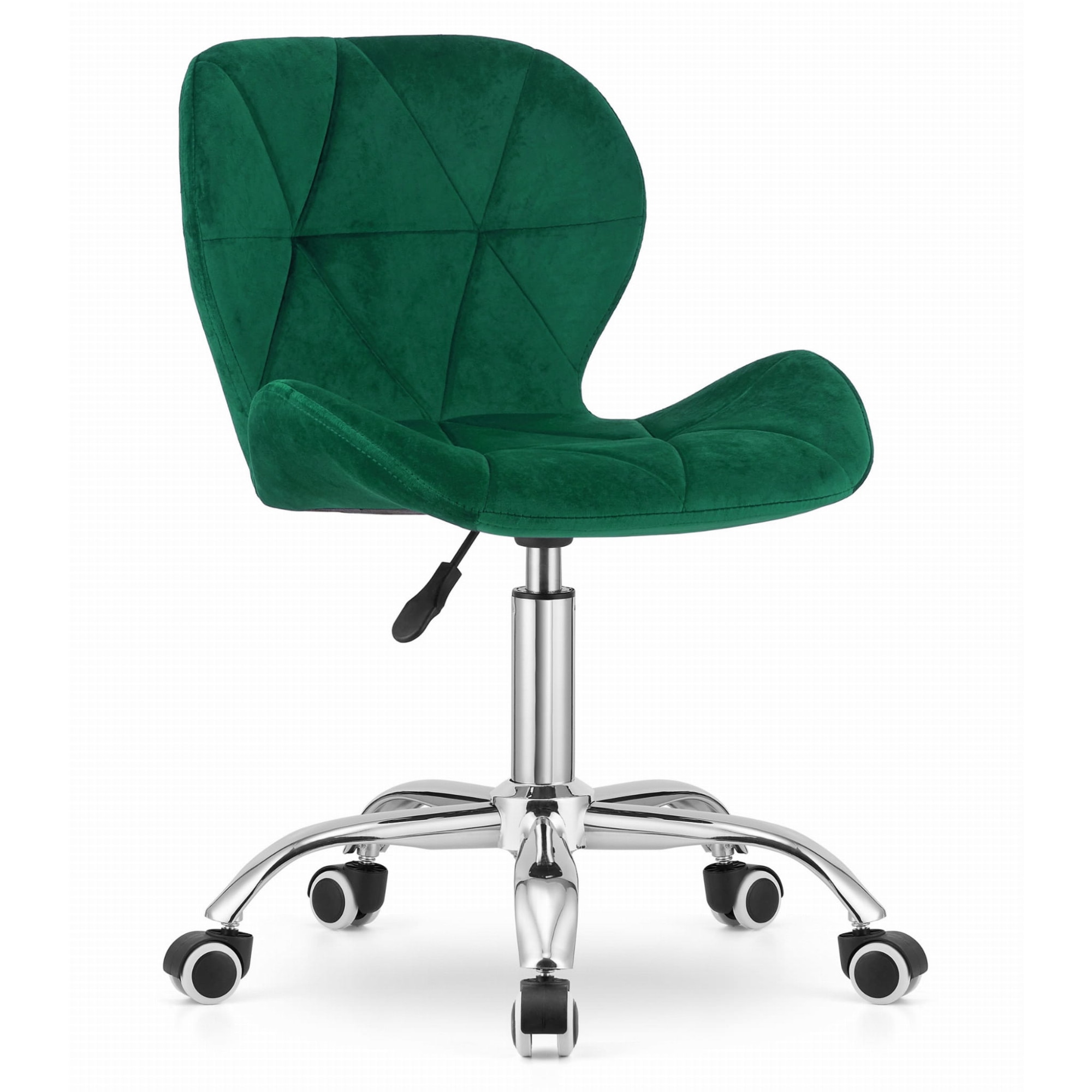 Scaun birou, Catifea, Tapitat, 86.5 cm, Verde - eMAG.ro