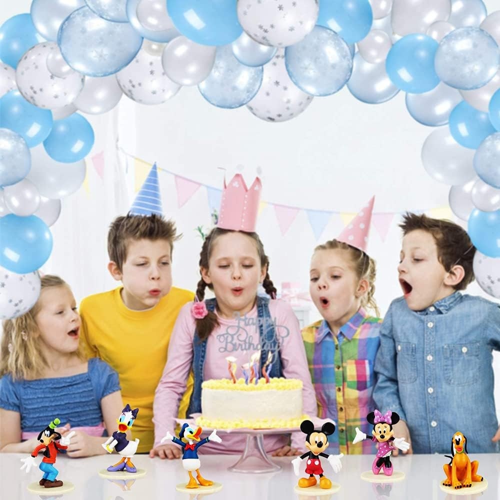 Set 6 decoratiuni tort Clubul lui Mickey Mouse, JUP, 5-7 cm, Multicolor ...