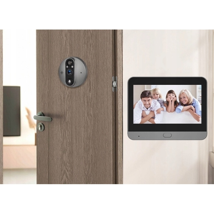 Video-interfon, IP, exterior, WIFI, cu functie de sonerie, 1920x1080px ...