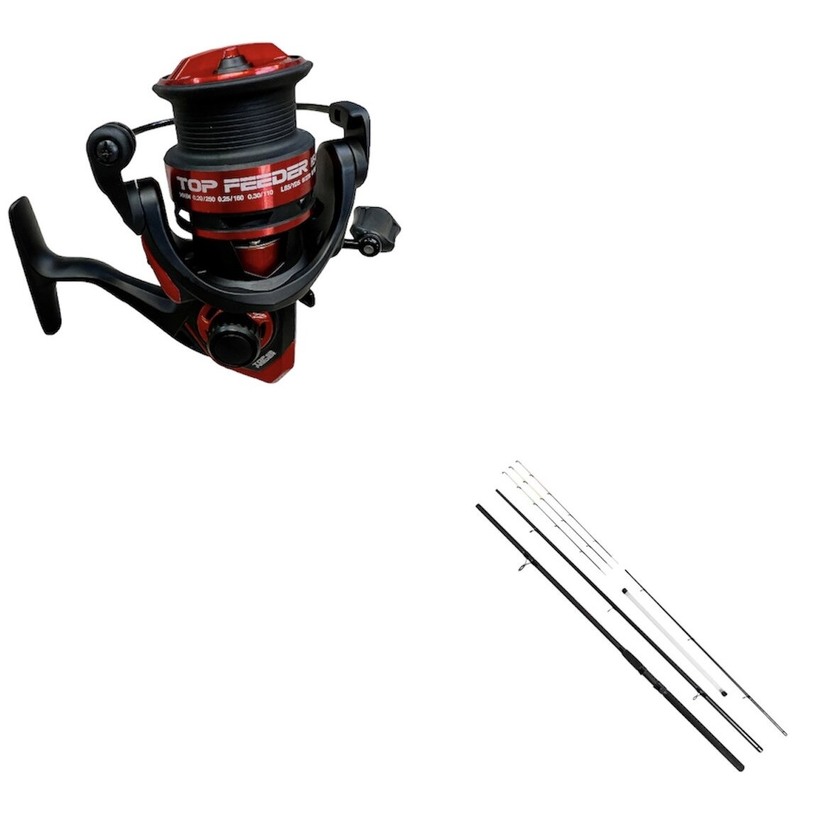 Set 4Karp feeder mulineta Top Feeder 6000 si lanseta Delta Feeder 3.60m ...