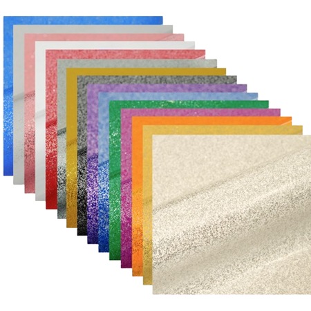 Set 15 Folii HTV Siser Sparkle P.S. Film, A4, Multicolor - eMAG.ro