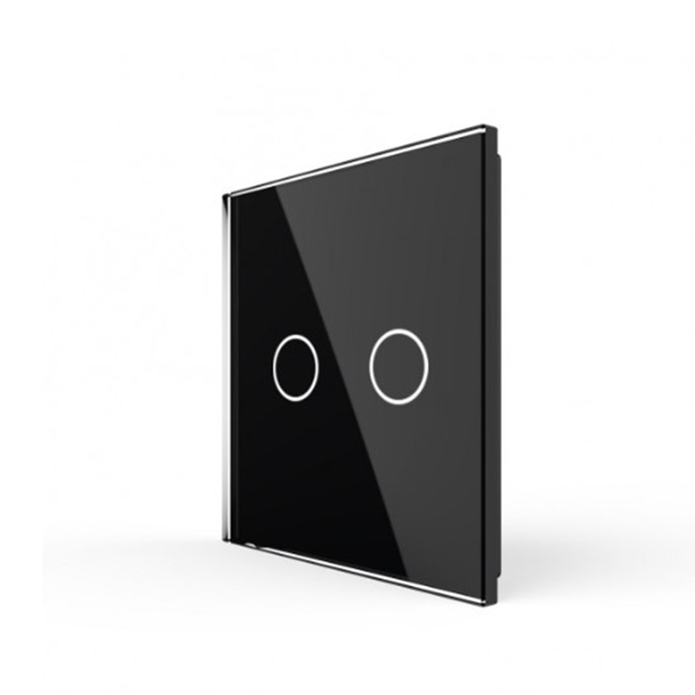 Intrerupator Lumina Dublu Cu Touch SIKS Din Sticla Securizata, De ...