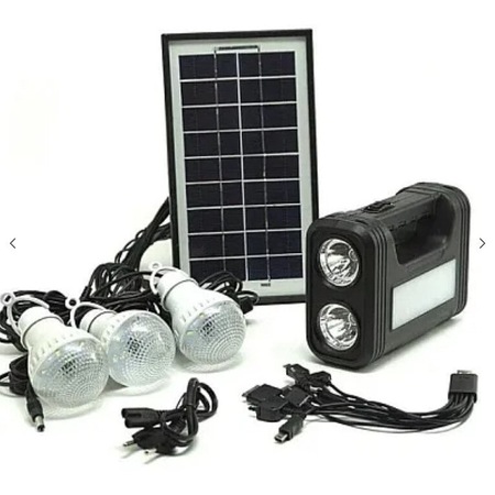 Kit solar GD-Lite 8017 dotat cu dispozitive USB cu 3 becuri LED ...