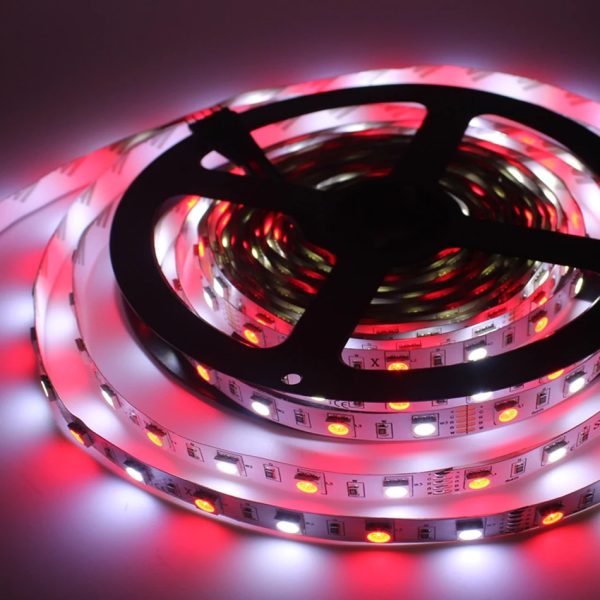 Banda Led Motek™ 5 Metri, IP65, 5050 RGB cu 56 Leduri/m, Autoadeziva ...