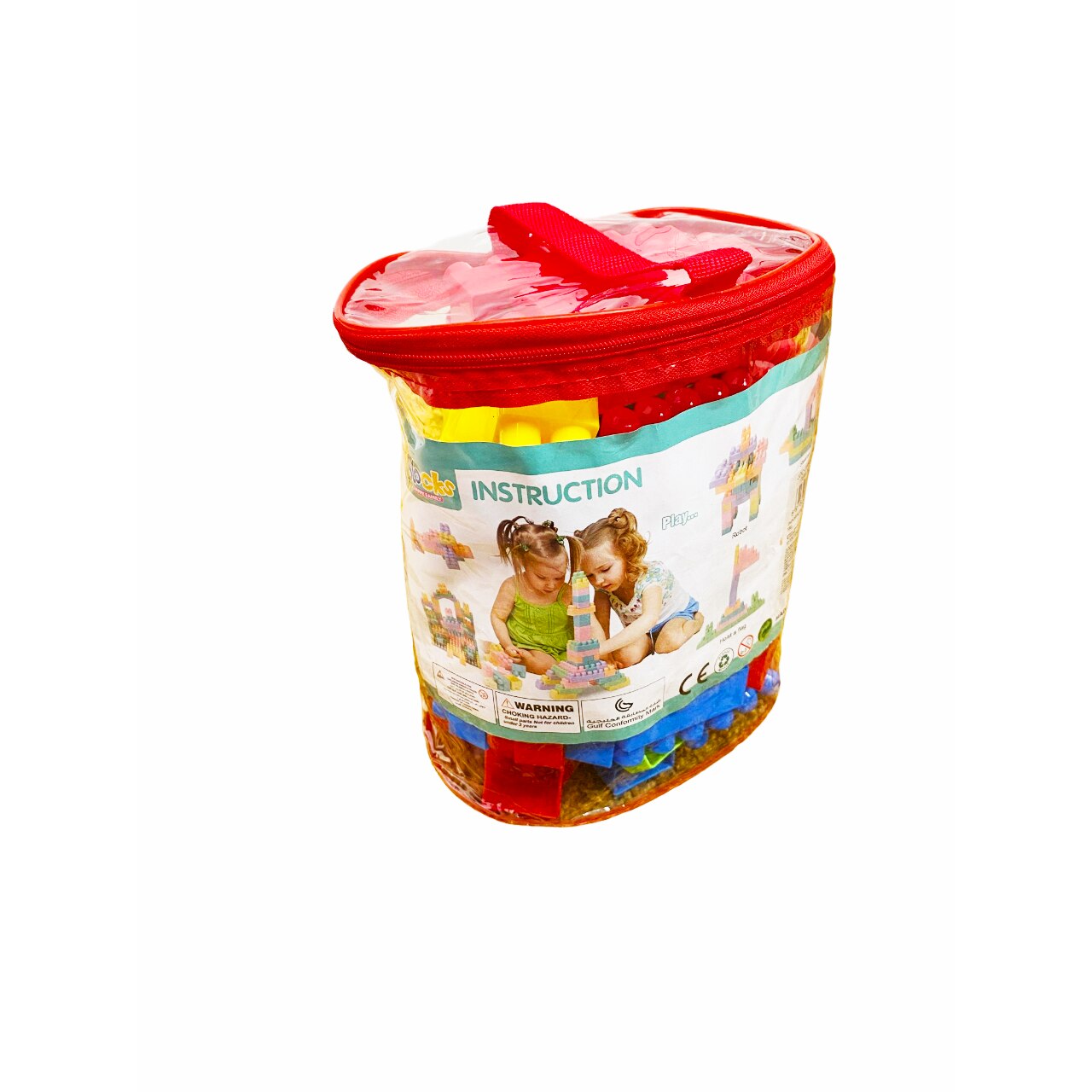 Set Cuburi de Construit in saculet cu fermoar, Multicolor, Diversitate ...