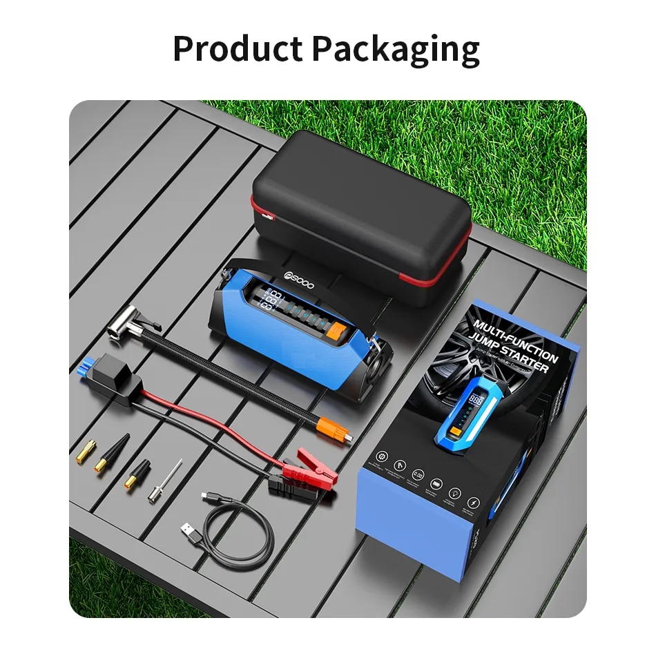 Compresor de Aer cu Redresor Auto Smart portabil, cu lampa camping ...