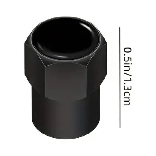 Set 4 capacele de ventil pentru roti, culoarea negra - eMAG.ro