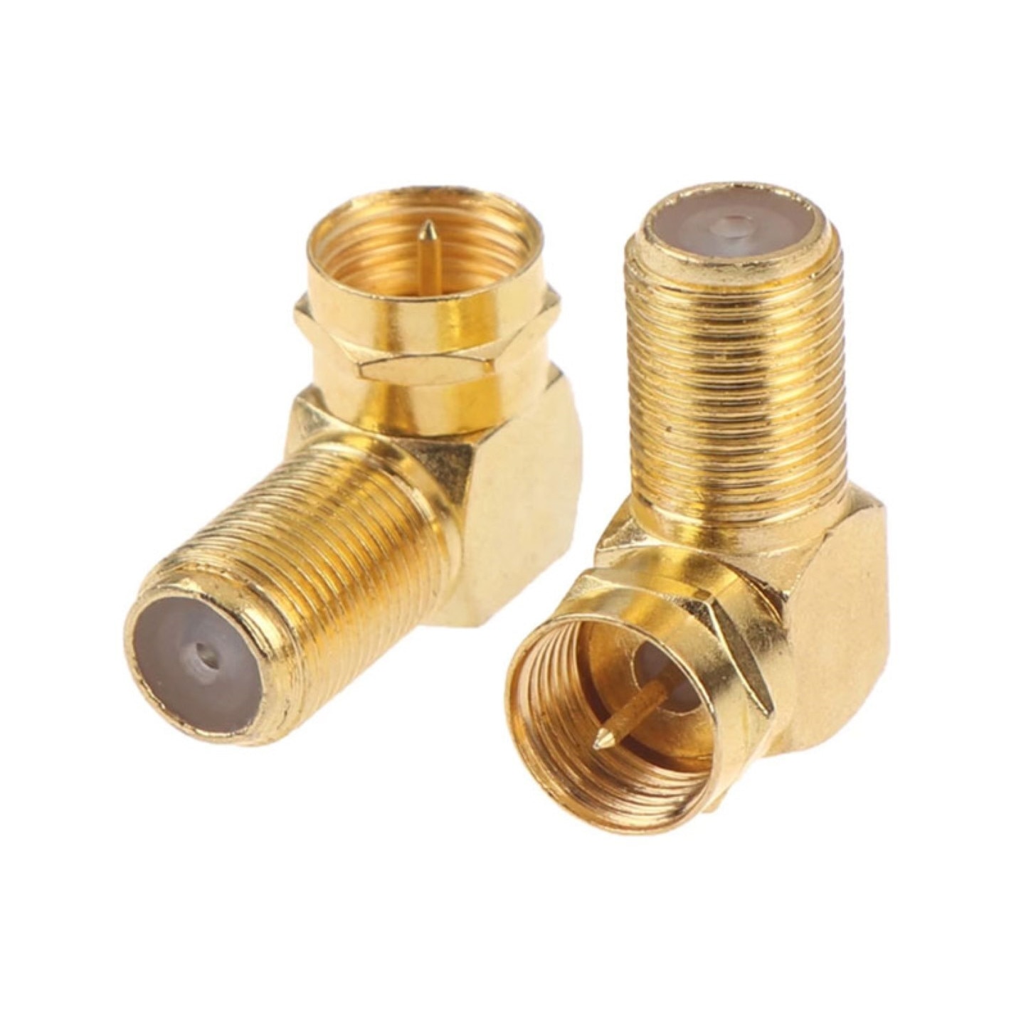Adaptor F Mama La F Tata 90 Grade Gold - eMAG.ro
