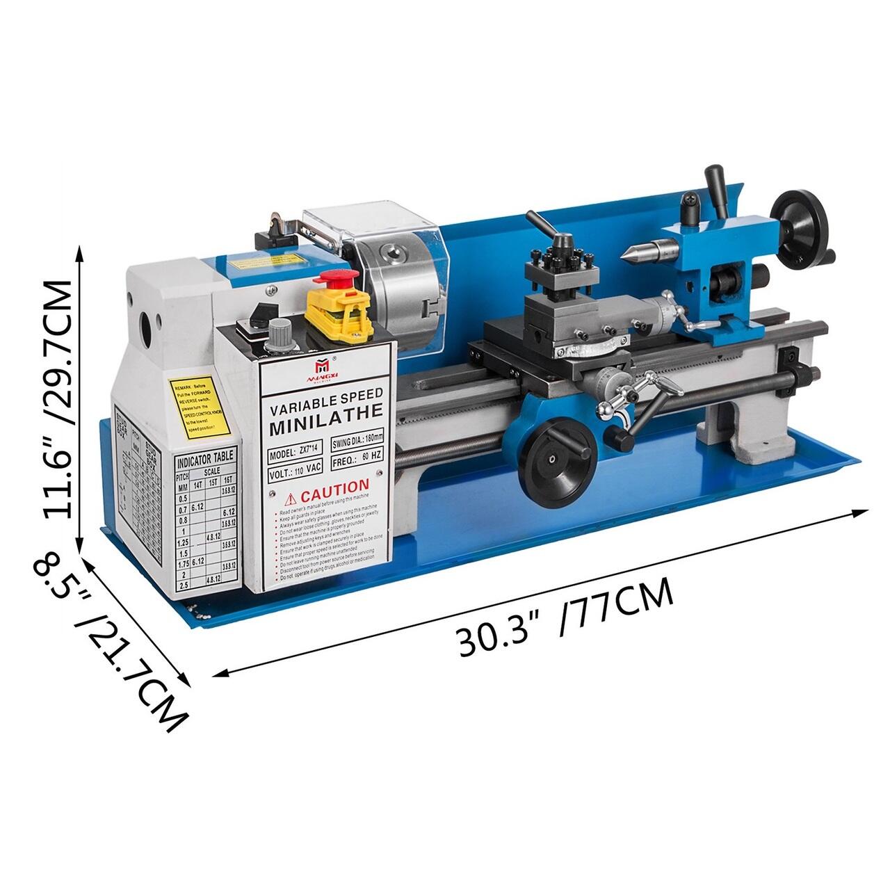 Mini strung pentru metal 550 W, Distanta dintre centre 350 mm, 50-2500 ...