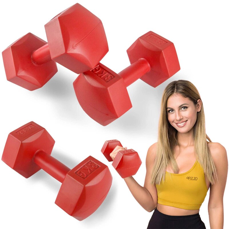 Set de 2 greutati pentru antrenament de forta si fitness, Pentru intarirea muschilor, 4FIZJO ...