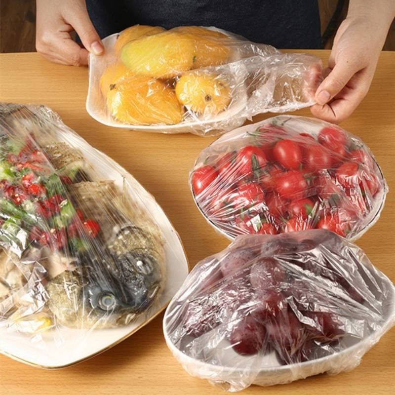 Set 100 Pungi alimentare,Plastic, 40cm, Transparent - eMAG.ro