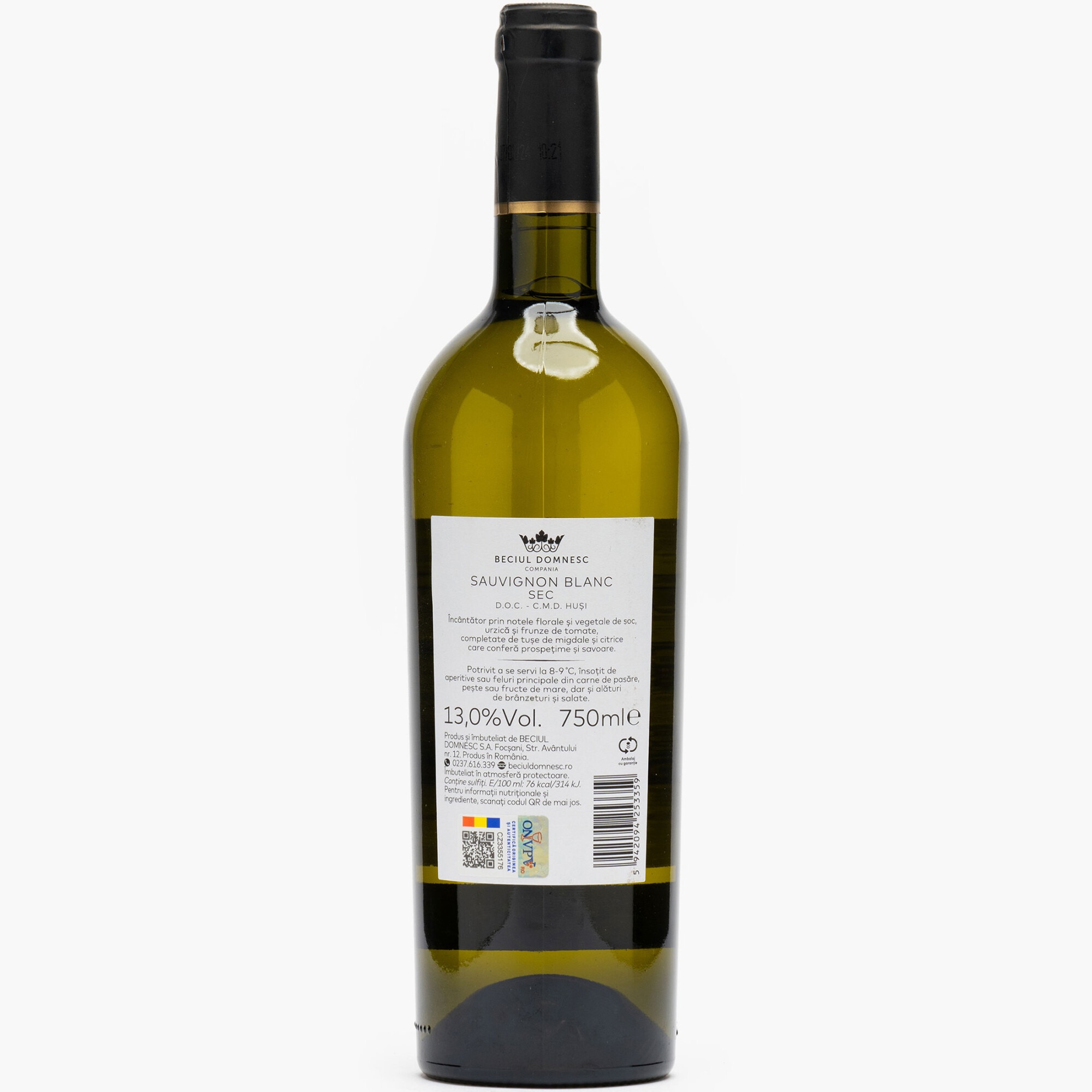 Vin Alb Beciul Domnesc Grand Reserve Sauvignon Blanc, Sec, 0.75l - eMAG.ro