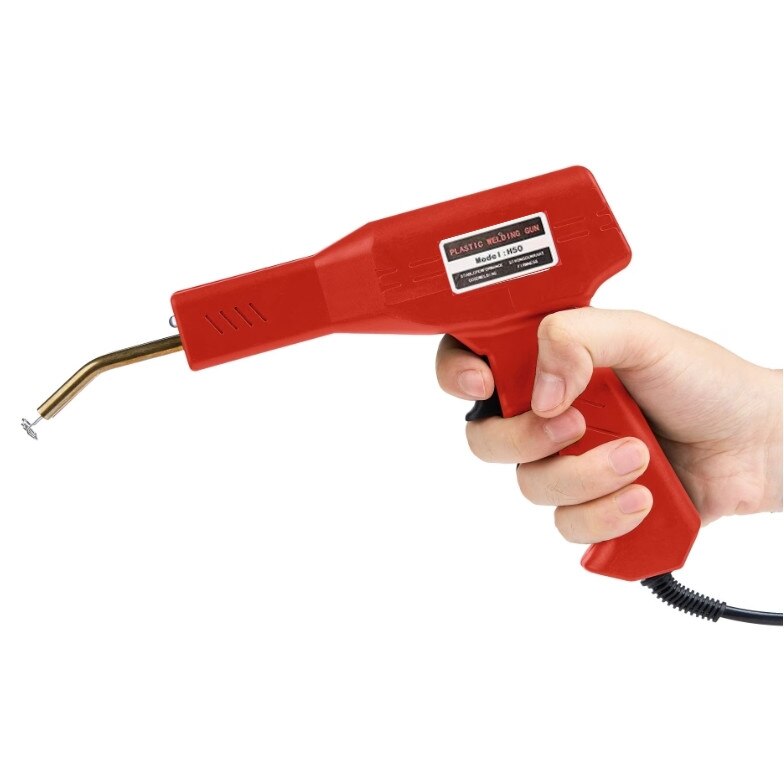 Set pistol si capse pentru lipit plastic, 200 capse, Cutie transport ...