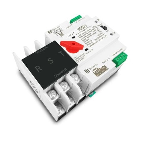 Comutator automat de transfer TOMZN, 125A, 400V, 3P, retea-generator ...
