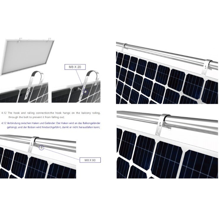 Sistem de fixare panouri fotovoltaice pentru balcon - eMAG.ro