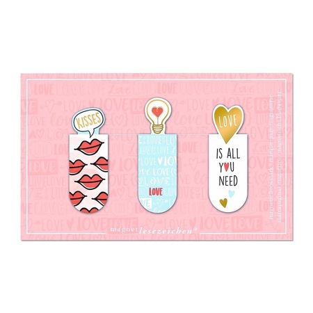 Semne de carte magnetice - Love 3 - eMAG.ro