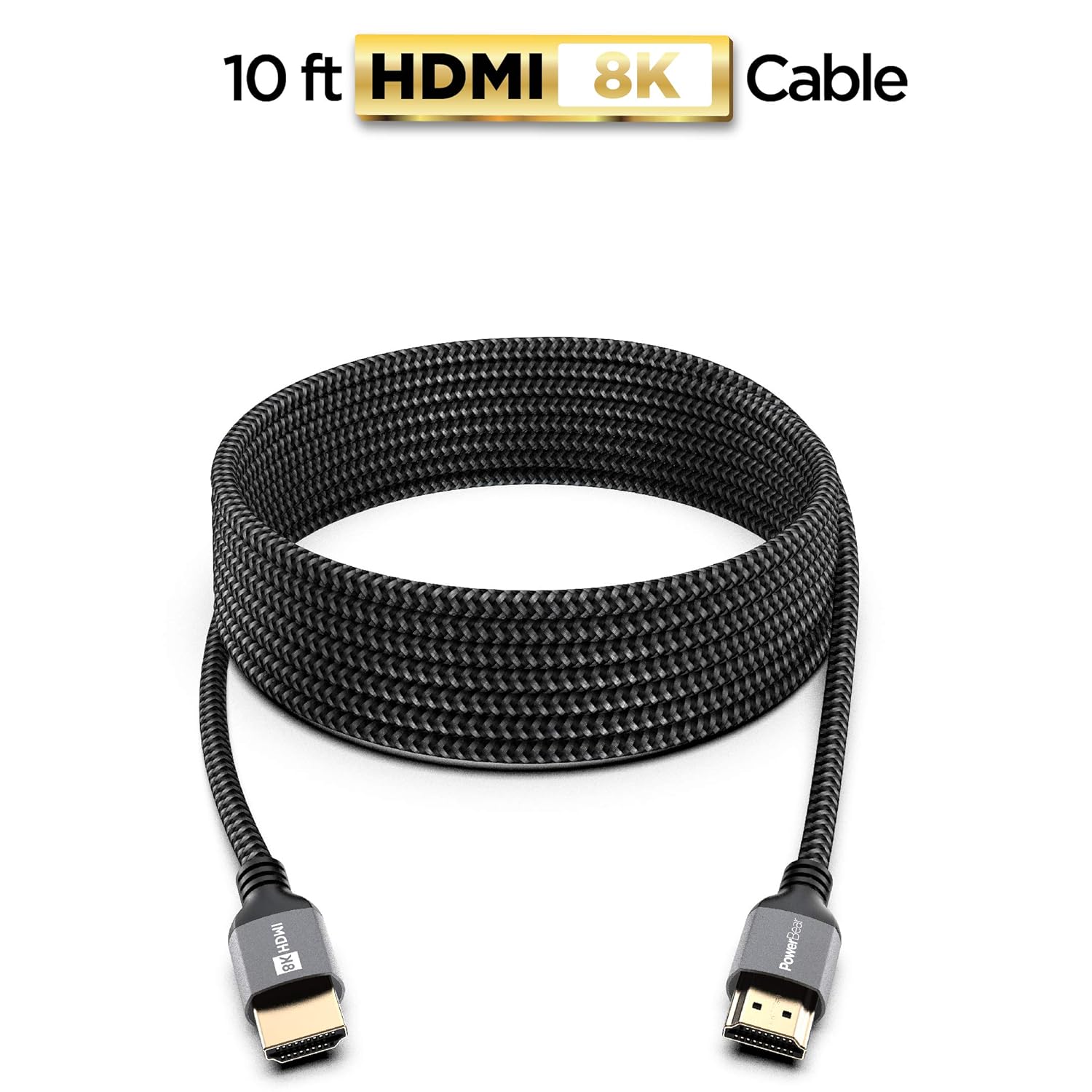 Cablu HDMI 2.1, PowerBear, 48Gbps, 8K@60Hz, 4K@120HZ, Ultra HD, 2K ...