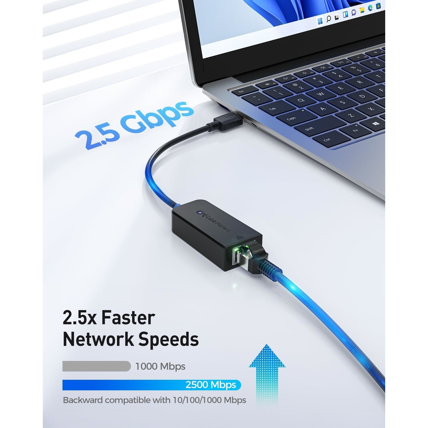 Thunderbolt 4 kompatibilis USB C-2,5 GB Ethernet adapter MacBookhoz ...