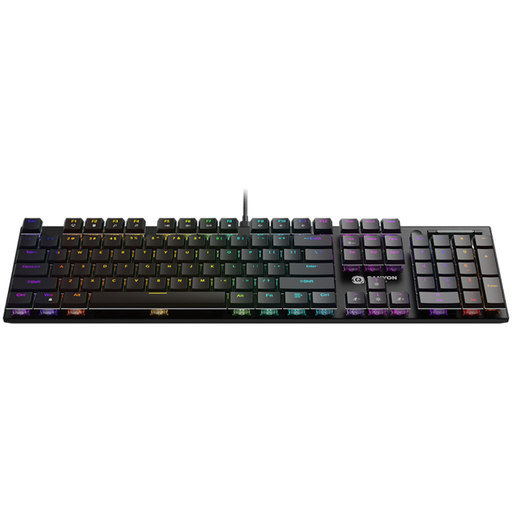 Tastatura gaming Canyon Cometstrike TKL GK-55, neagra, USB - eMAG.ro