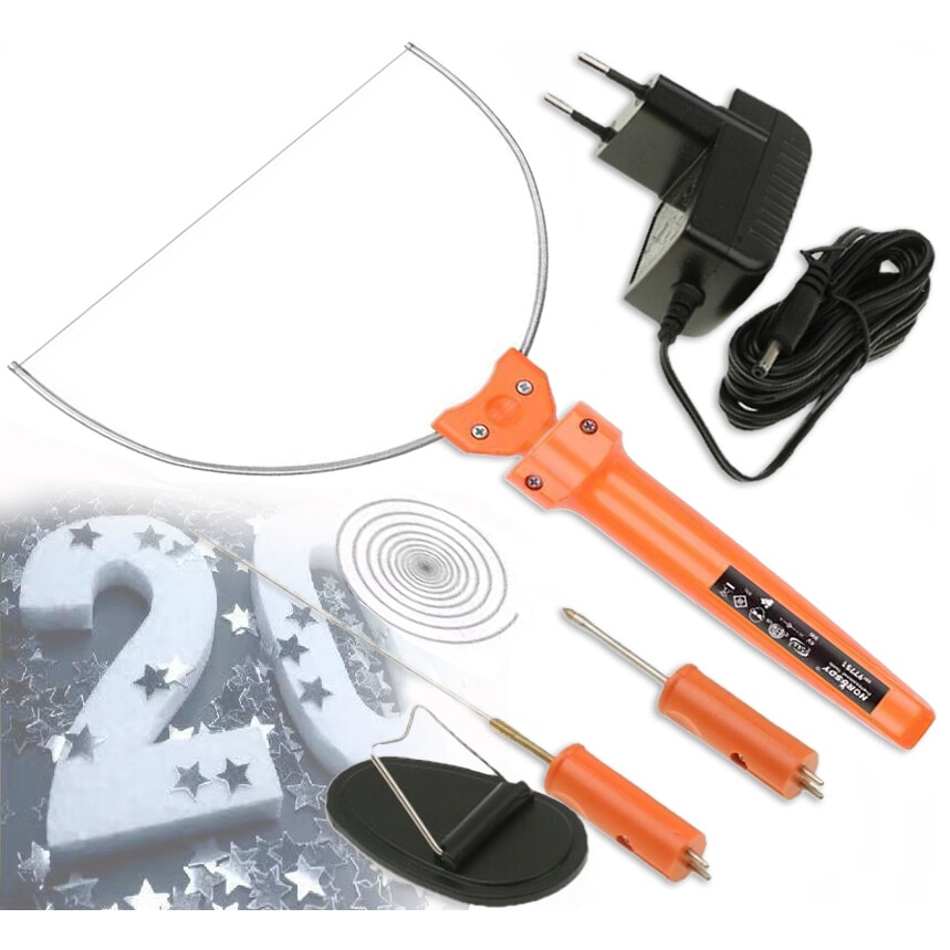 Aparat de taiat polistiren 3 in 1, Excitat®, cu fir cald, 3 varfuri ...