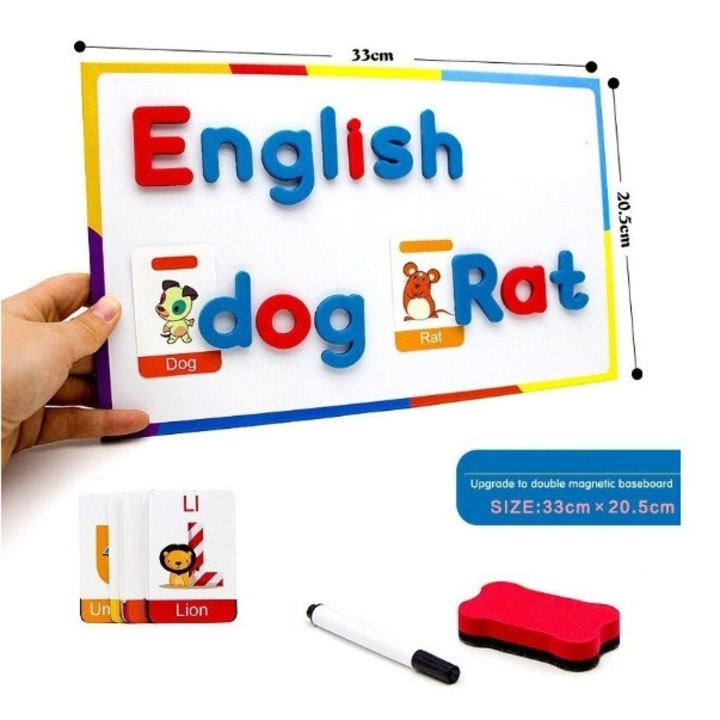 Set litere alfabet si cifre magnetice, joc educational - eMAG.ro