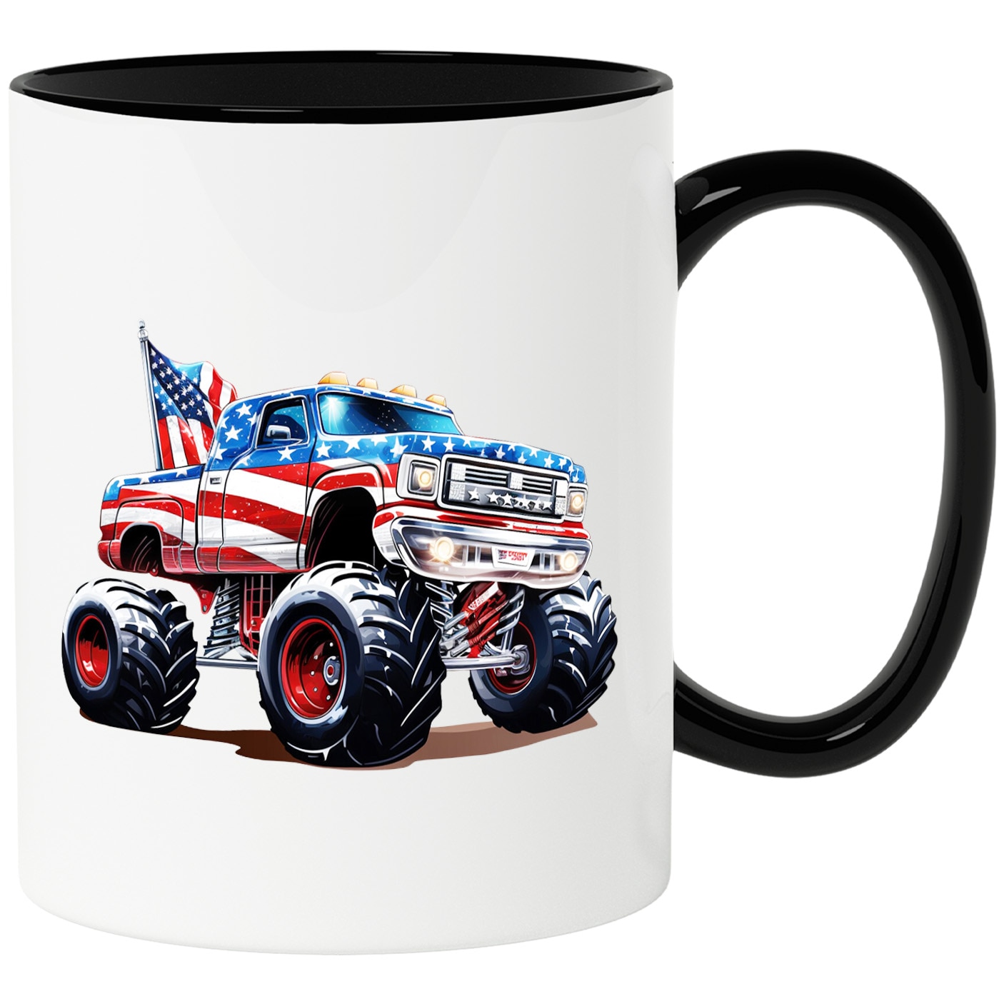 Cana cu un monster truck, de teren, camion monstru, suspensii, roti de ...