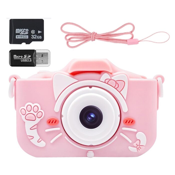 Camera Foto Digitala pentru Copii, Kosiil, Video HD 1080P, Card 32GB ...