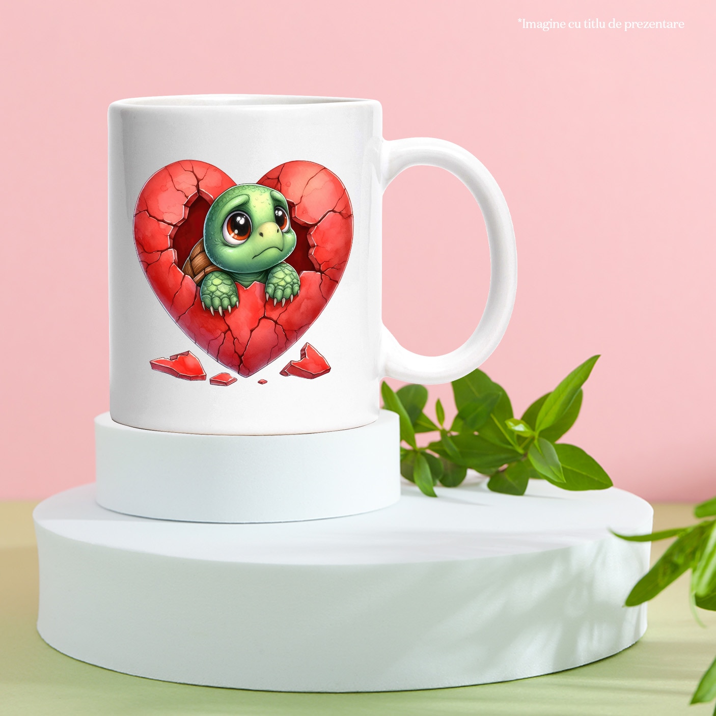 Cana cu o broasca testoasa trista, ilustratie, dezamagire, despartire ...